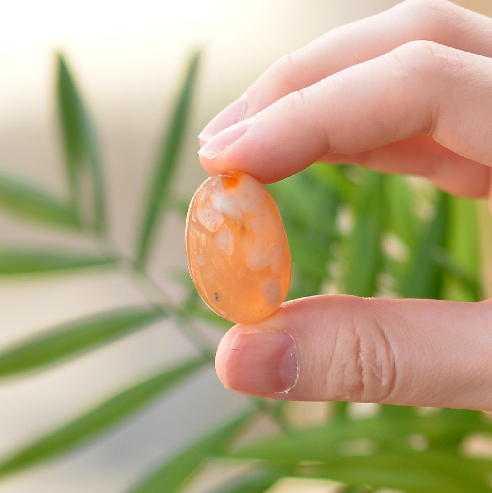 Çiçek Akik Taşı Kütle - Flower Agate - Taş Sandığı